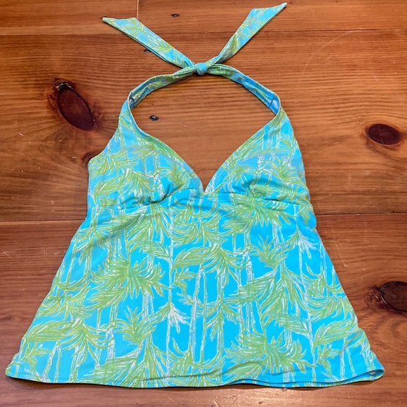 Lilly Pulitzer | Swim | Lilly Pulitzer Xs Bluegreen Palm Swim Tankini ...